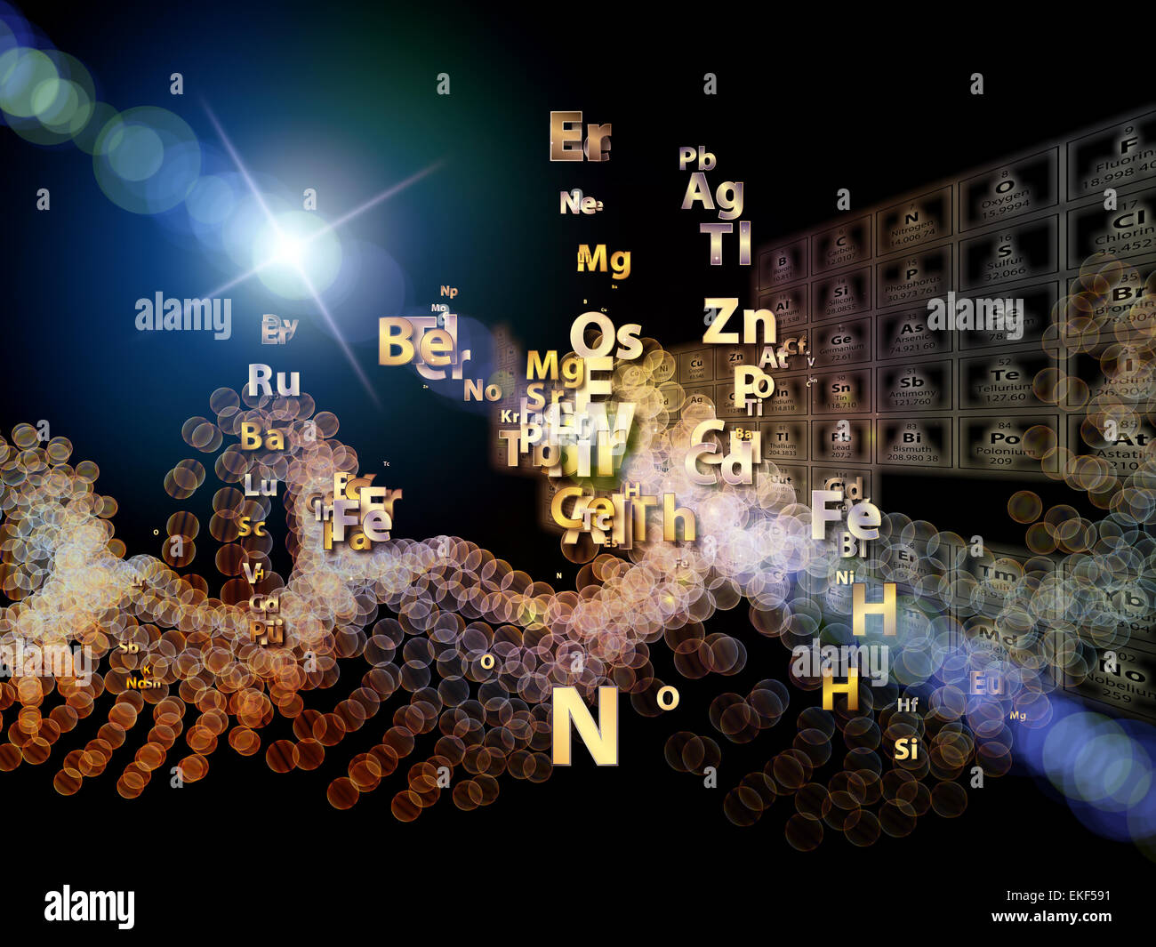 Chemical Elements Arrangement Stock Photo - Alamy