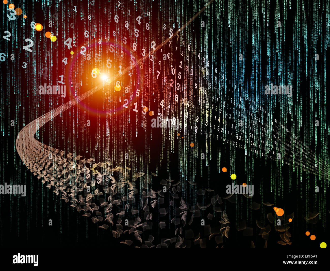 Vision of Information Stream Stock Photo - Alamy