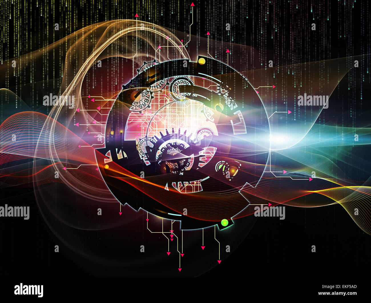 Digital Processing Backdrop Stock Photo - Alamy