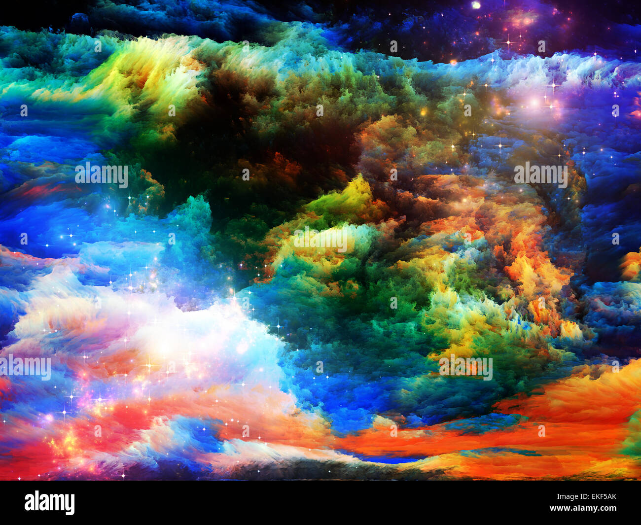 Fractal Paint Composition Stock Photo - Alamy