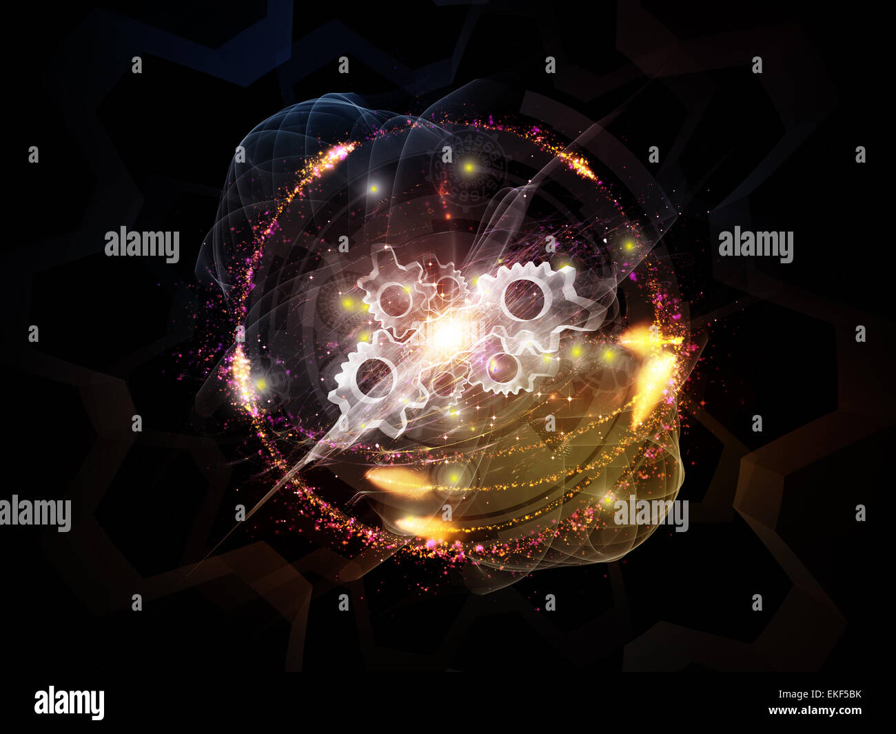 Technology particles hi-res stock photography and images - Alamy