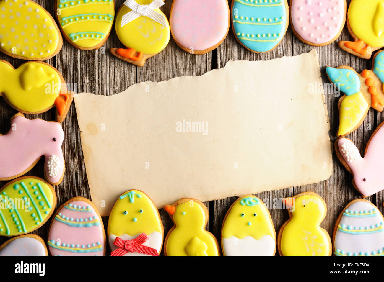 Easter homemade gingerbread cookie Stock Photo - Alamy