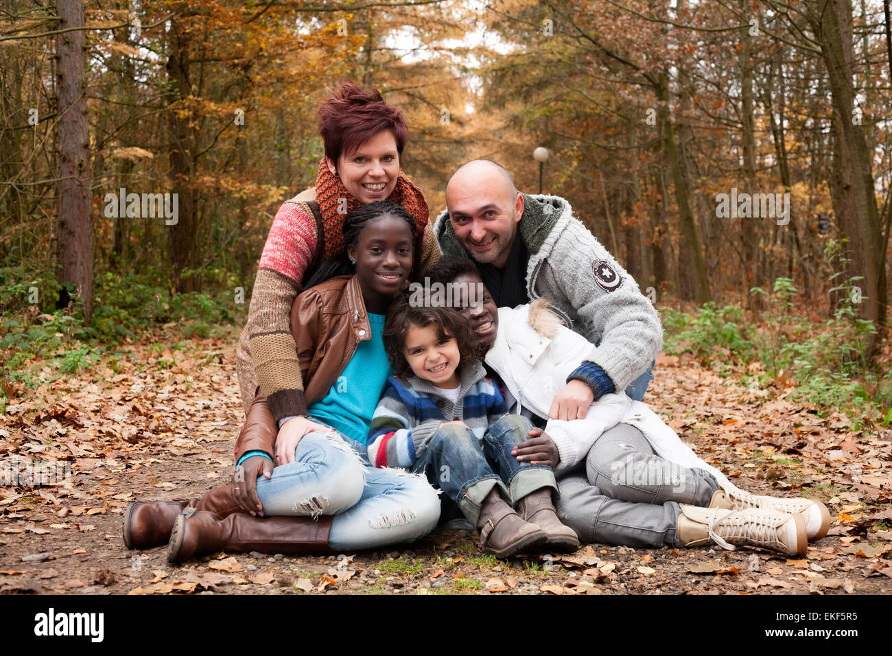 Foster family group hi-res stock photography and images - Alamy