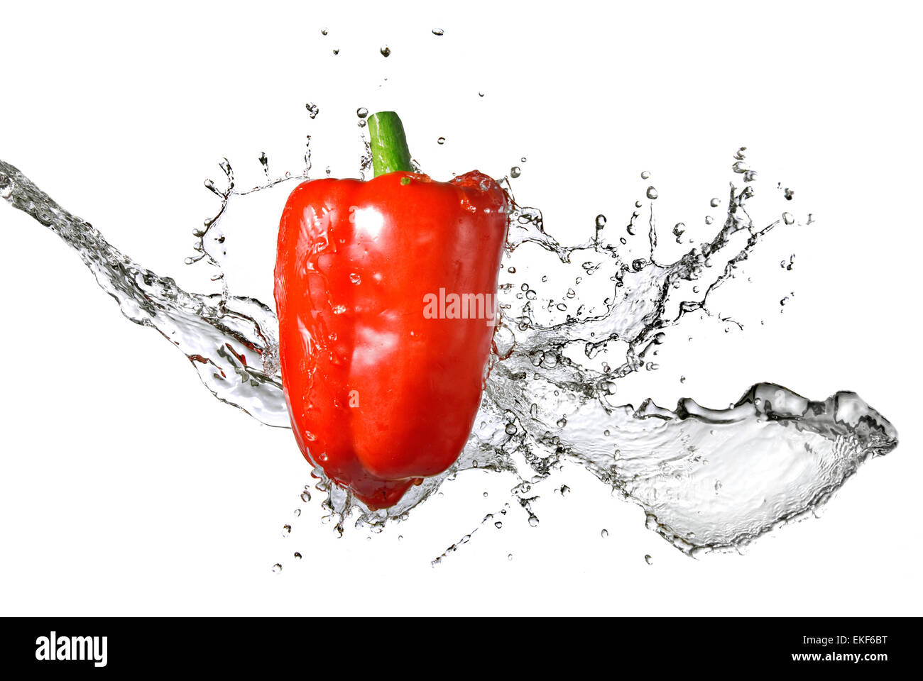 Sweet pepper splash hi-res stock photography and images - Alamy
