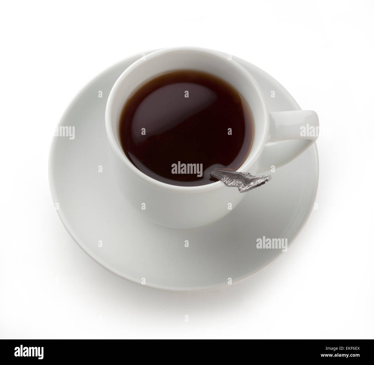 Teacup saucer teaspoon Cut Out Stock Images & Pictures - Alamy