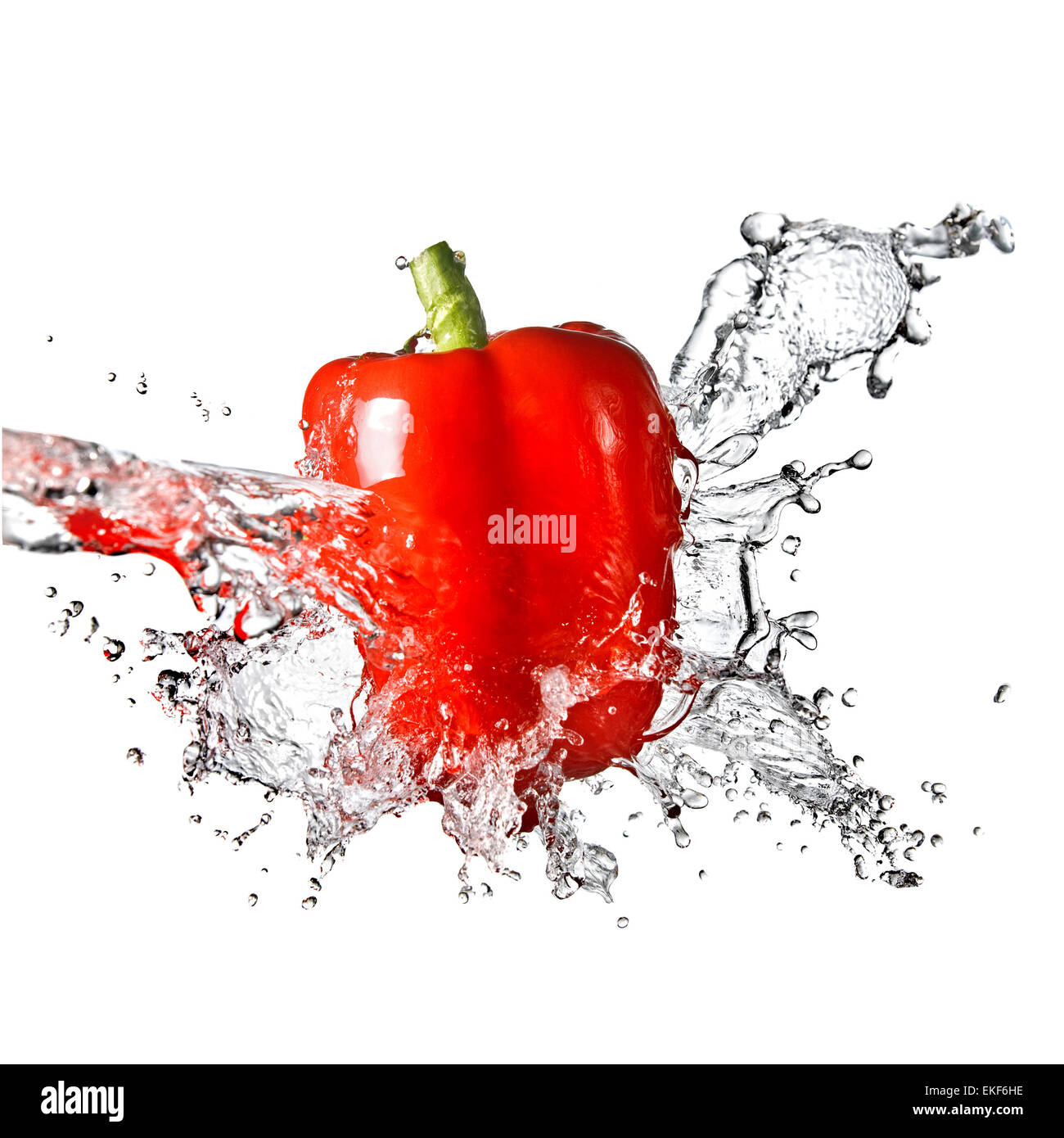 Sweet pepper splash hi-res stock photography and images - Alamy