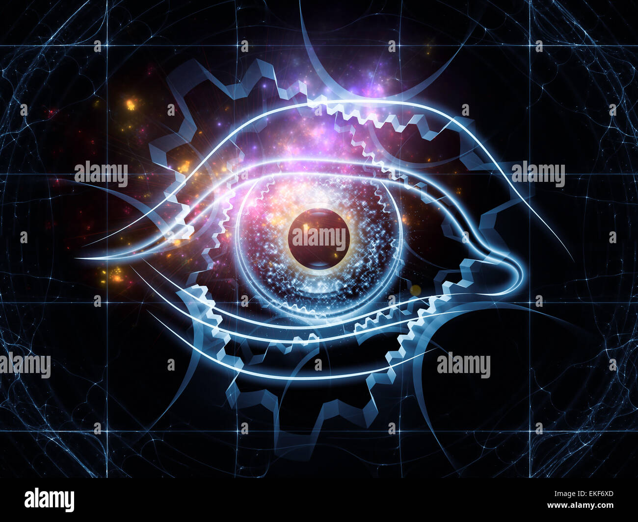 Abstract technology eye Stock Photo - Alamy