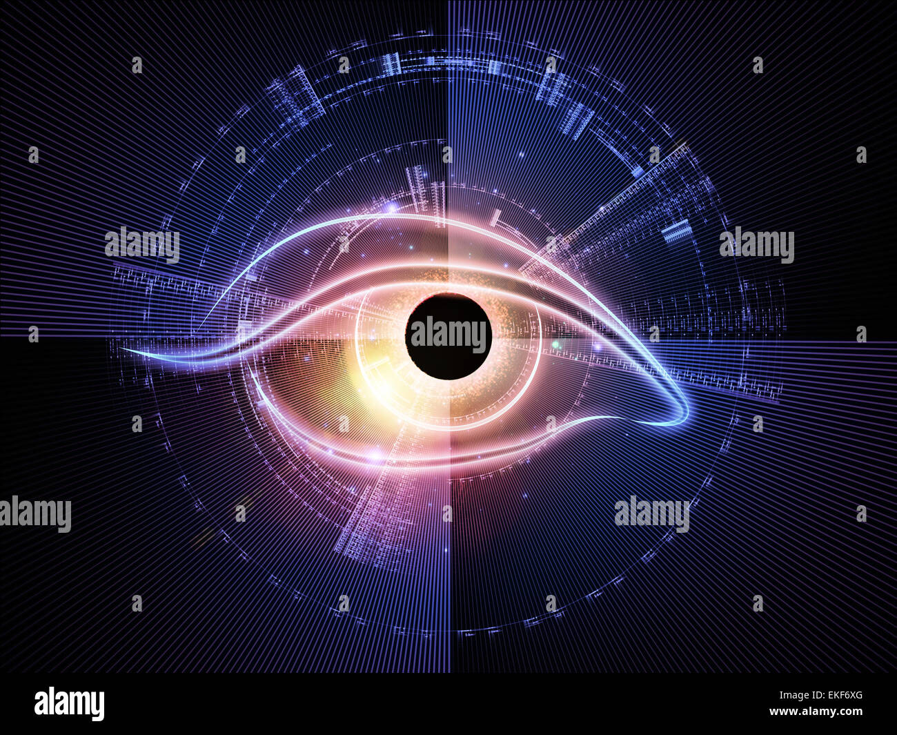 Eye of technology Stock Photo - Alamy
