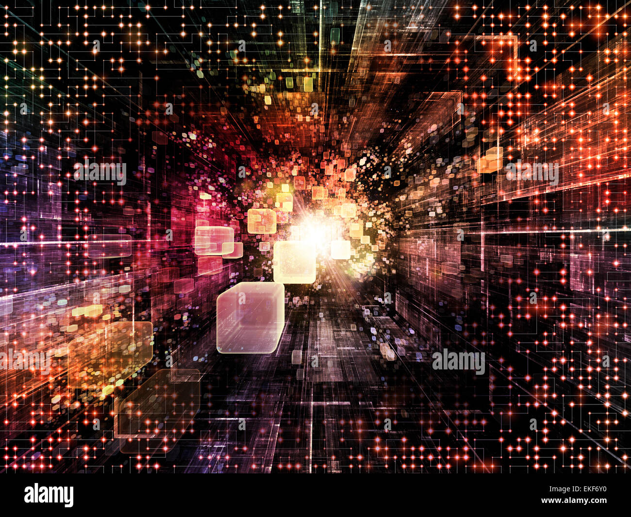 Virtual Space Backdrop Stock Photo - Alamy