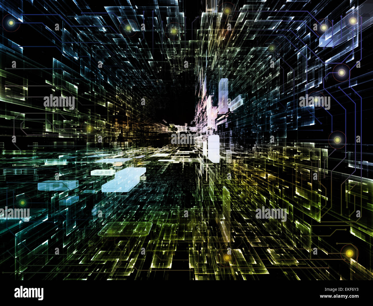 Advance of Virtual Space Stock Photo - Alamy