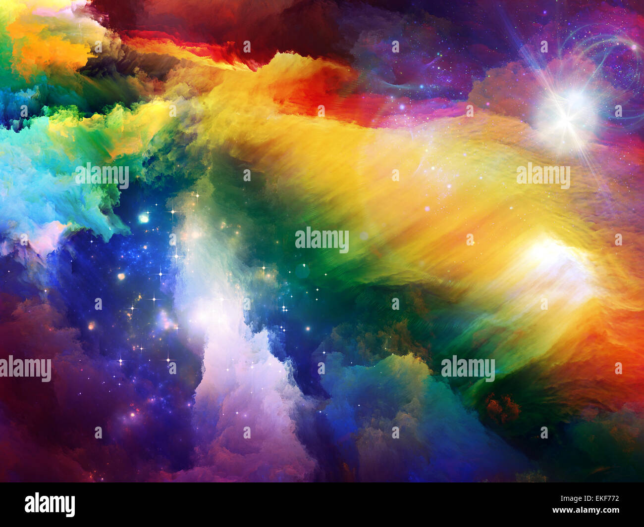 Colorful Fractal Paint Stock Photo - Alamy
