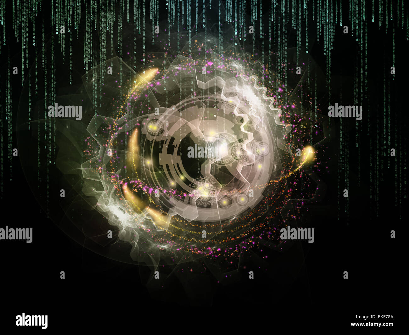 Numbers of Technology Stock Photo - Alamy