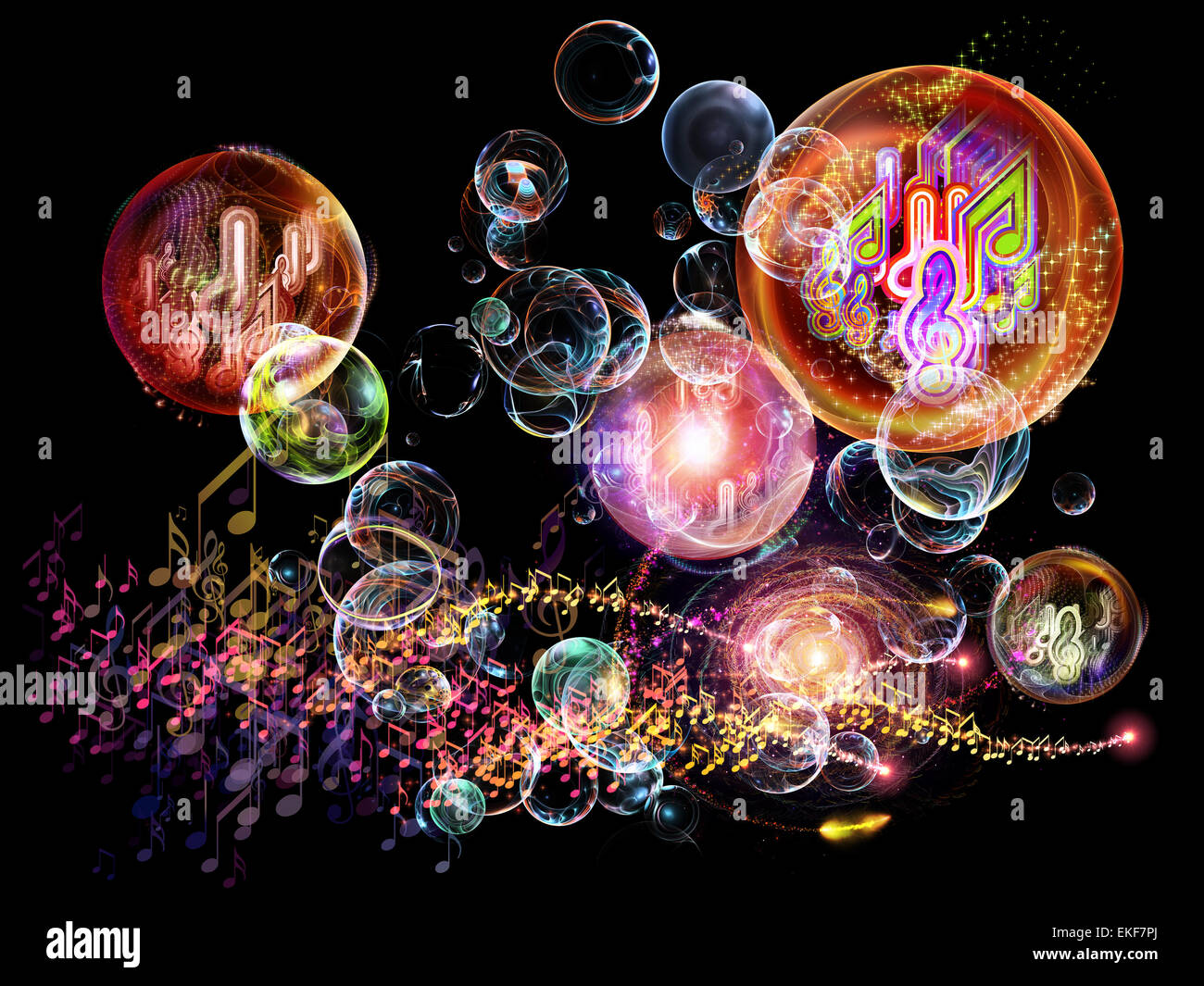 Spheres of Music Stock Photo - Alamy