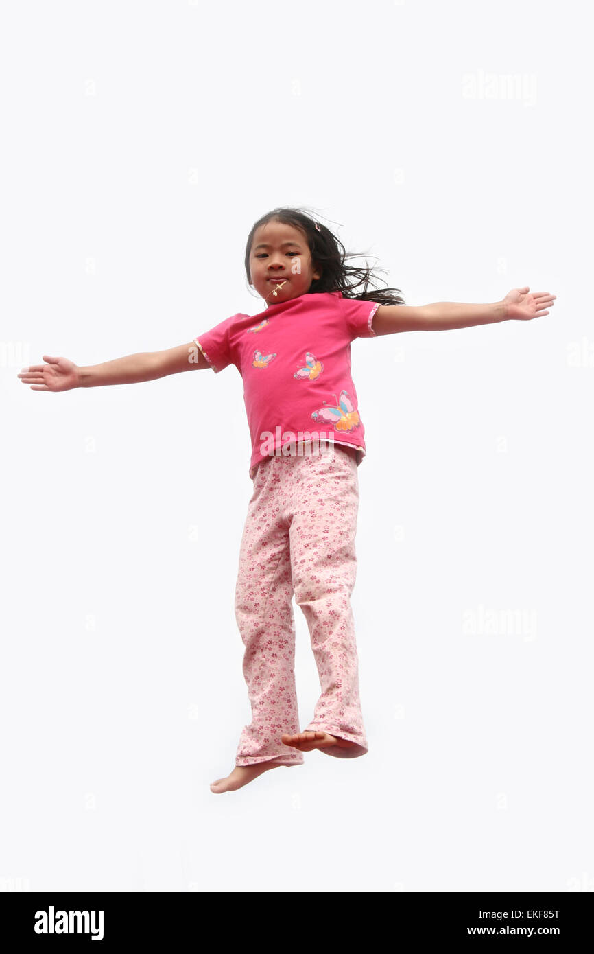 Child high jump hi-res stock photography and images - Alamy