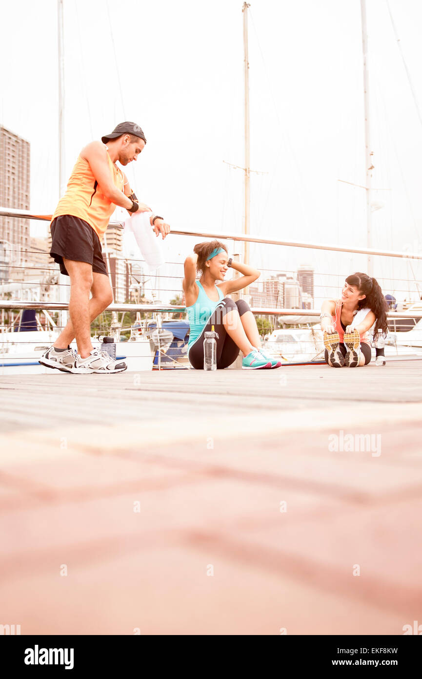Group women relaxing after workout hi-res stock photography and images ...