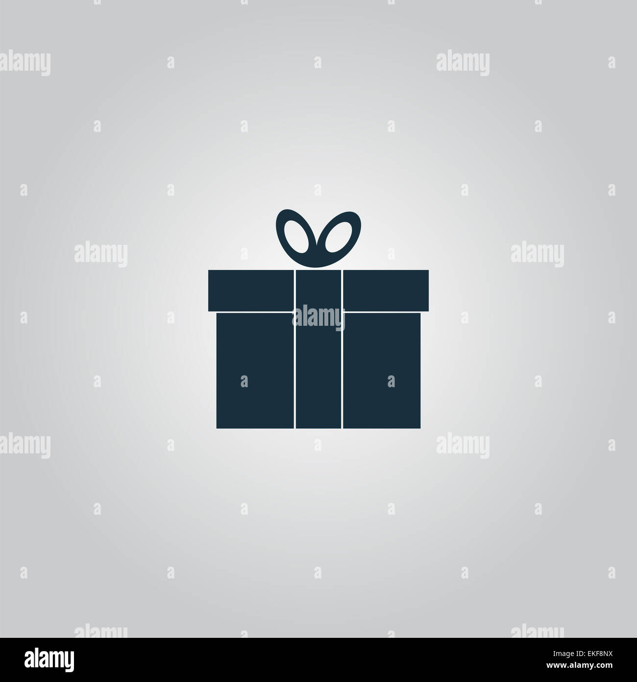 Gift box Vector icon Stock Photo - Alamy