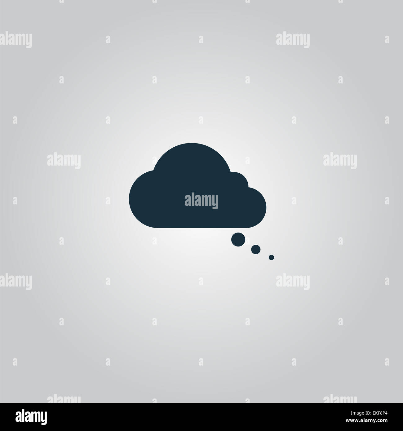 cloud thought Vector icon Stock Photo - Alamy