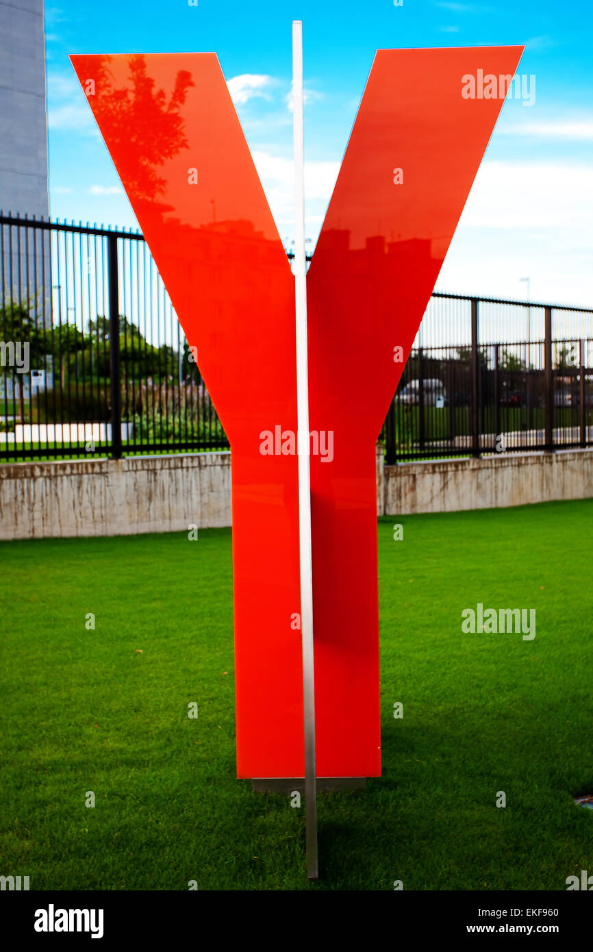 big orange letter y Stock Photo - Alamy