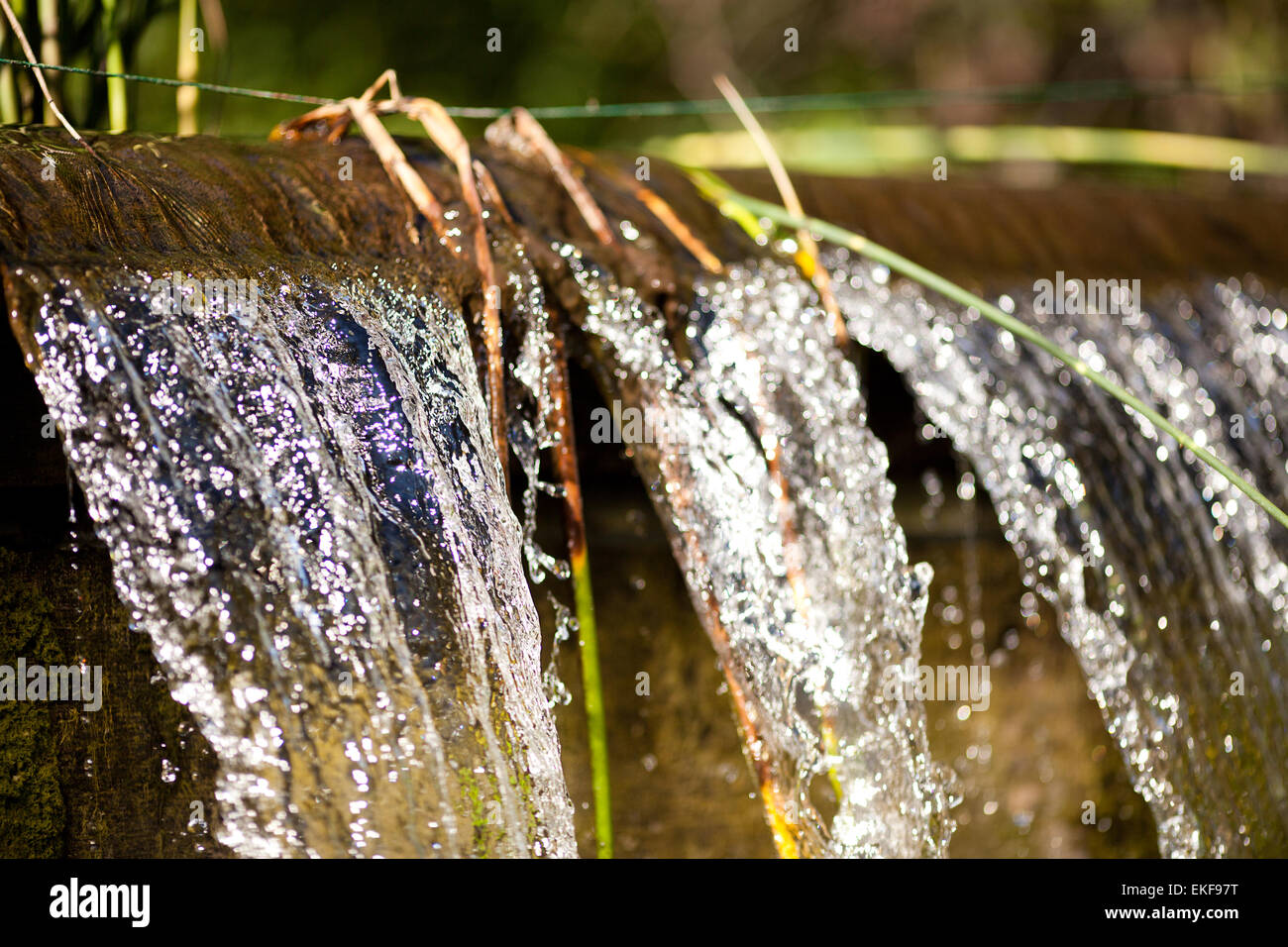 cascades of water in the sunshine Stock Photo - Alamy