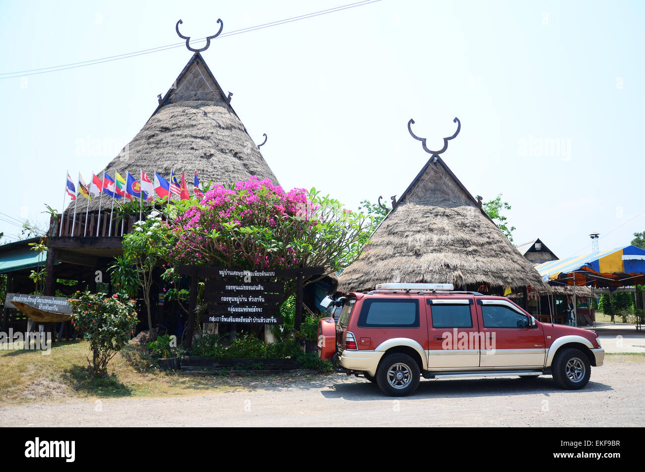 House of Tai Dam Style for Show traveler at Tai Dum village on March 29 ...
