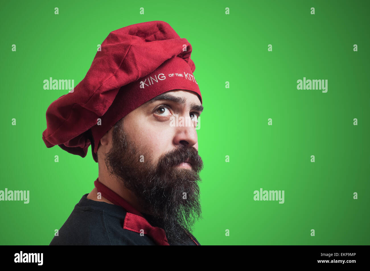 happy bearded chubby chef Stock Photo - Alamy