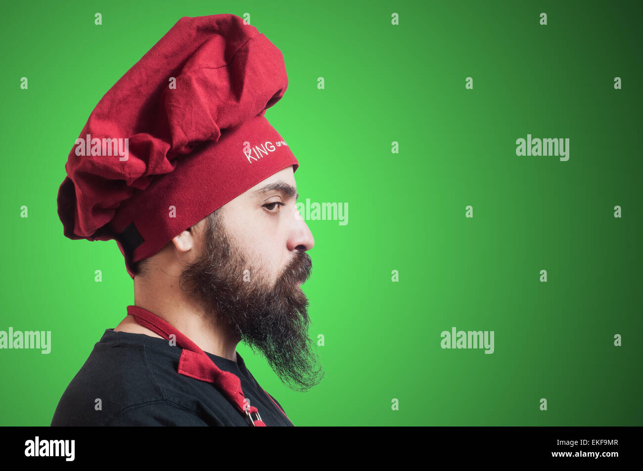 happy bearded chubby chef Stock Photo - Alamy