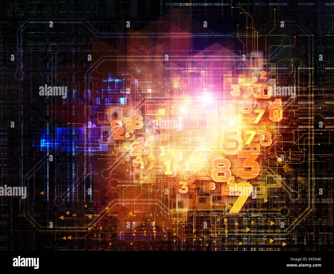 Digital Life of Network Stock Photo - Alamy