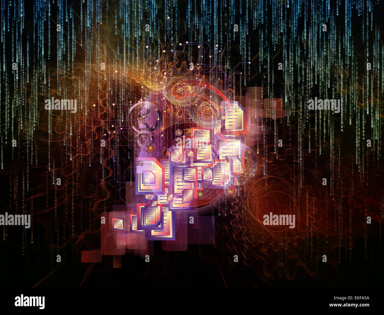 Digital abstract code backdrop background data it technology hi-res ...