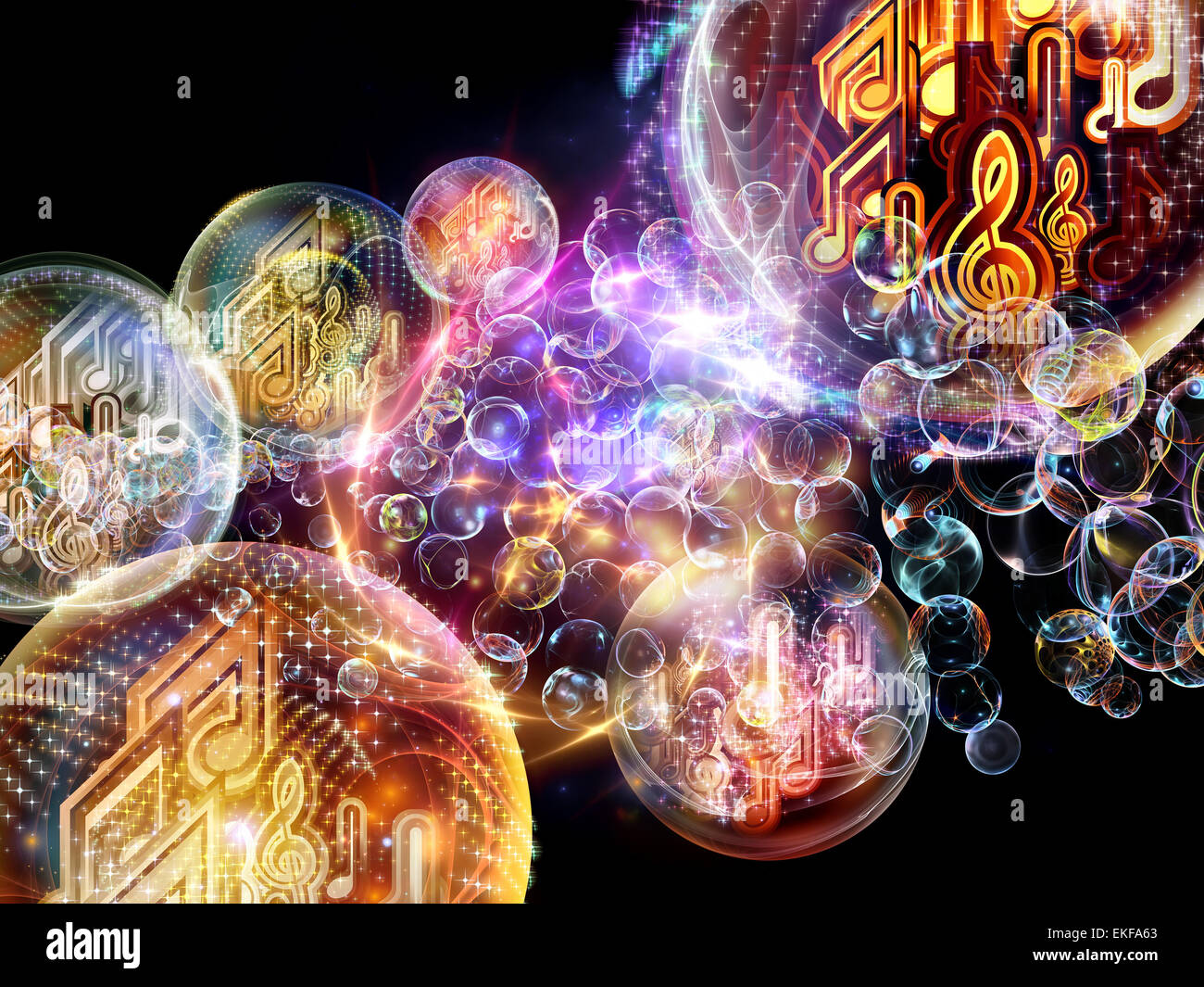 Digital Life of Music Stock Photo - Alamy