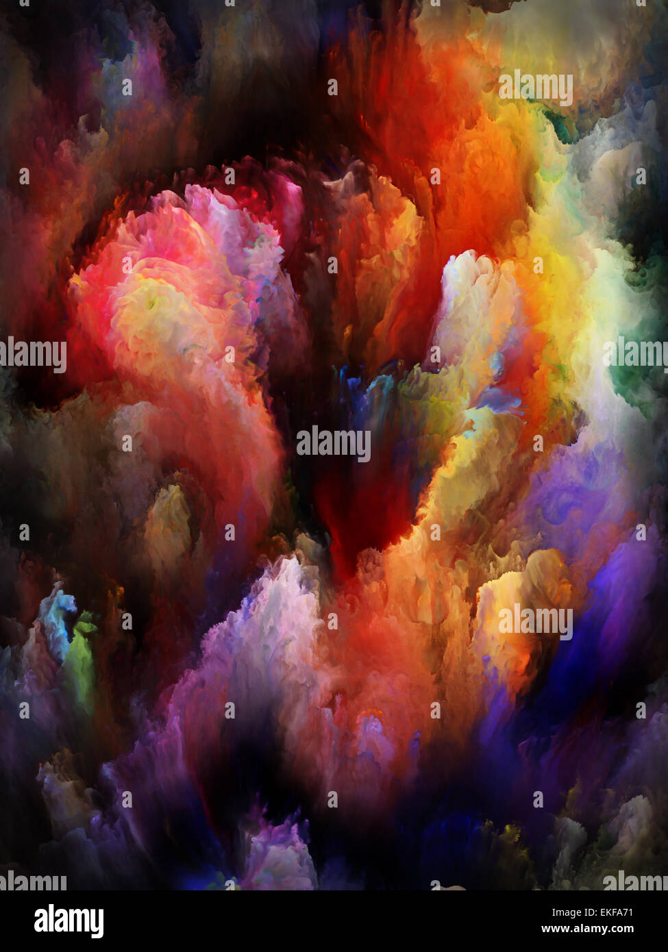 Digital Bloom Backdrop Stock Photo - Alamy