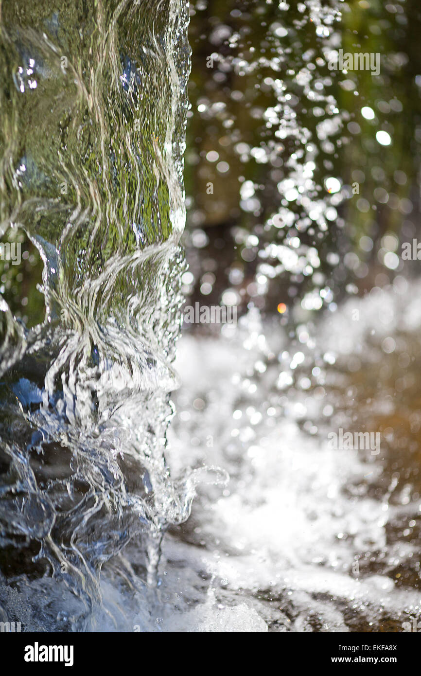 cascades of water in the sunshine Stock Photo - Alamy