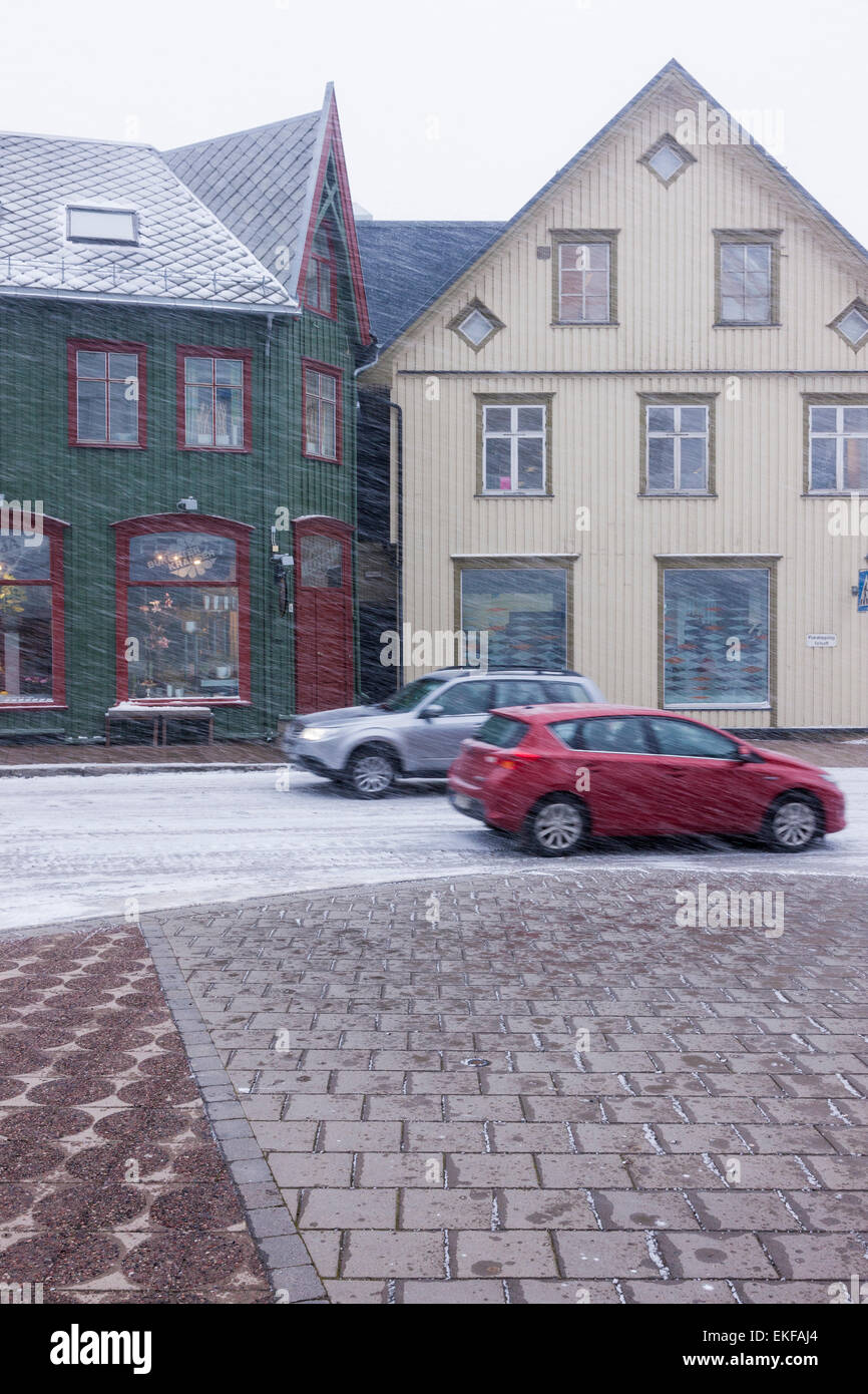 Old Shops in Tromso Norway Stock Photo - Alamy