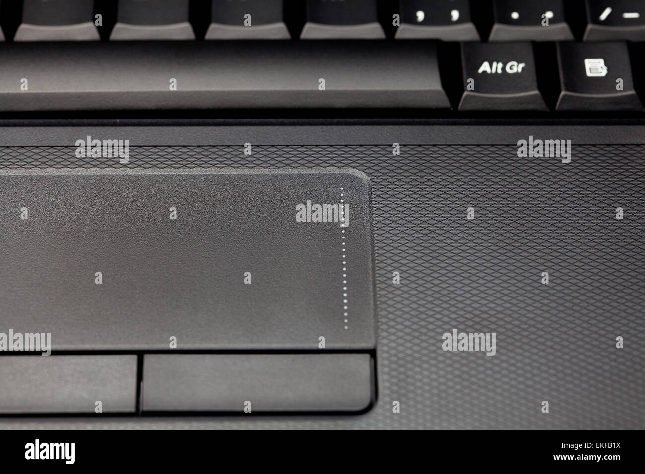 touchpad and keyboard laptop close-up Stock Photo - Alamy