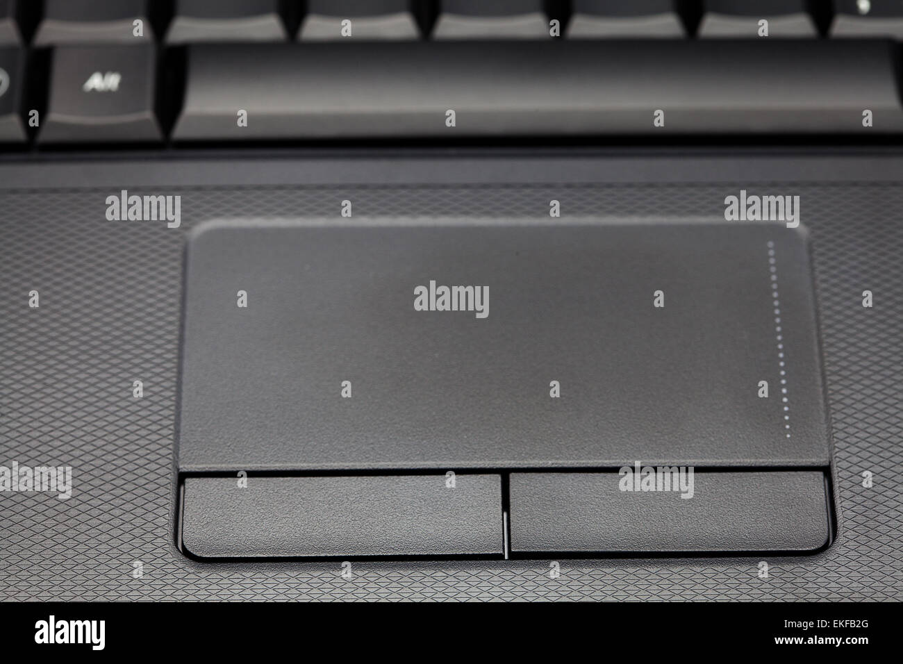 touchpad and keyboard laptop close-up Stock Photo - Alamy