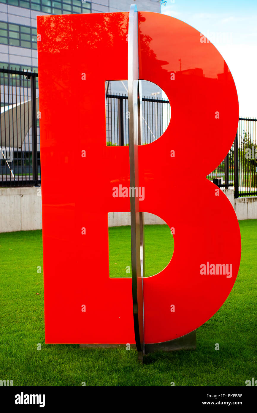 big orange letter b Stock Photo - Alamy