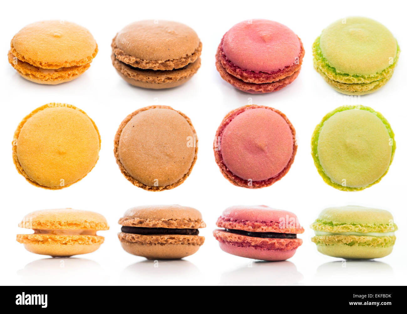 Set cookies macaroon Stock Photo - Alamy