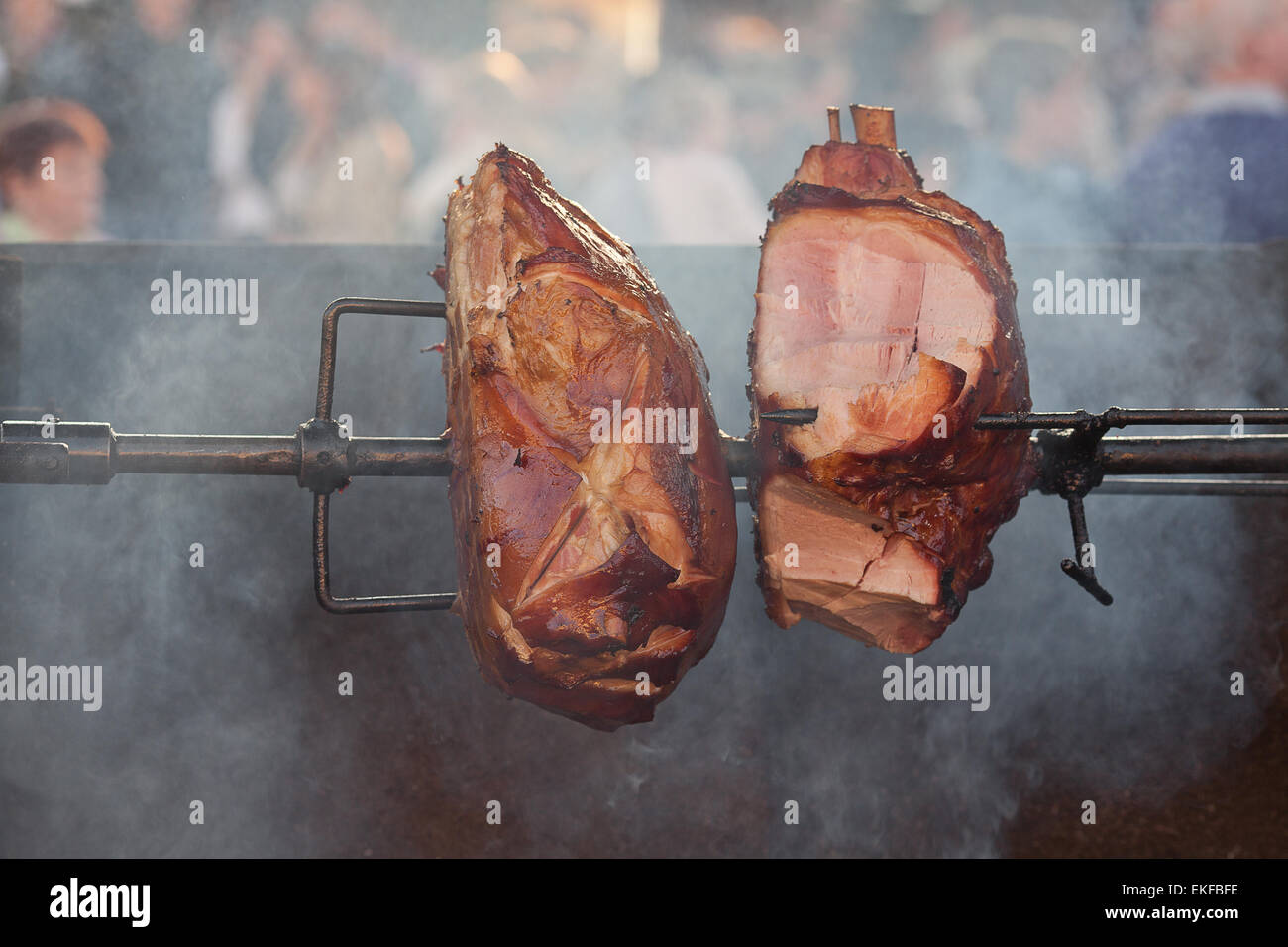 Roasting by the spit hi-res stock photography and images - Alamy