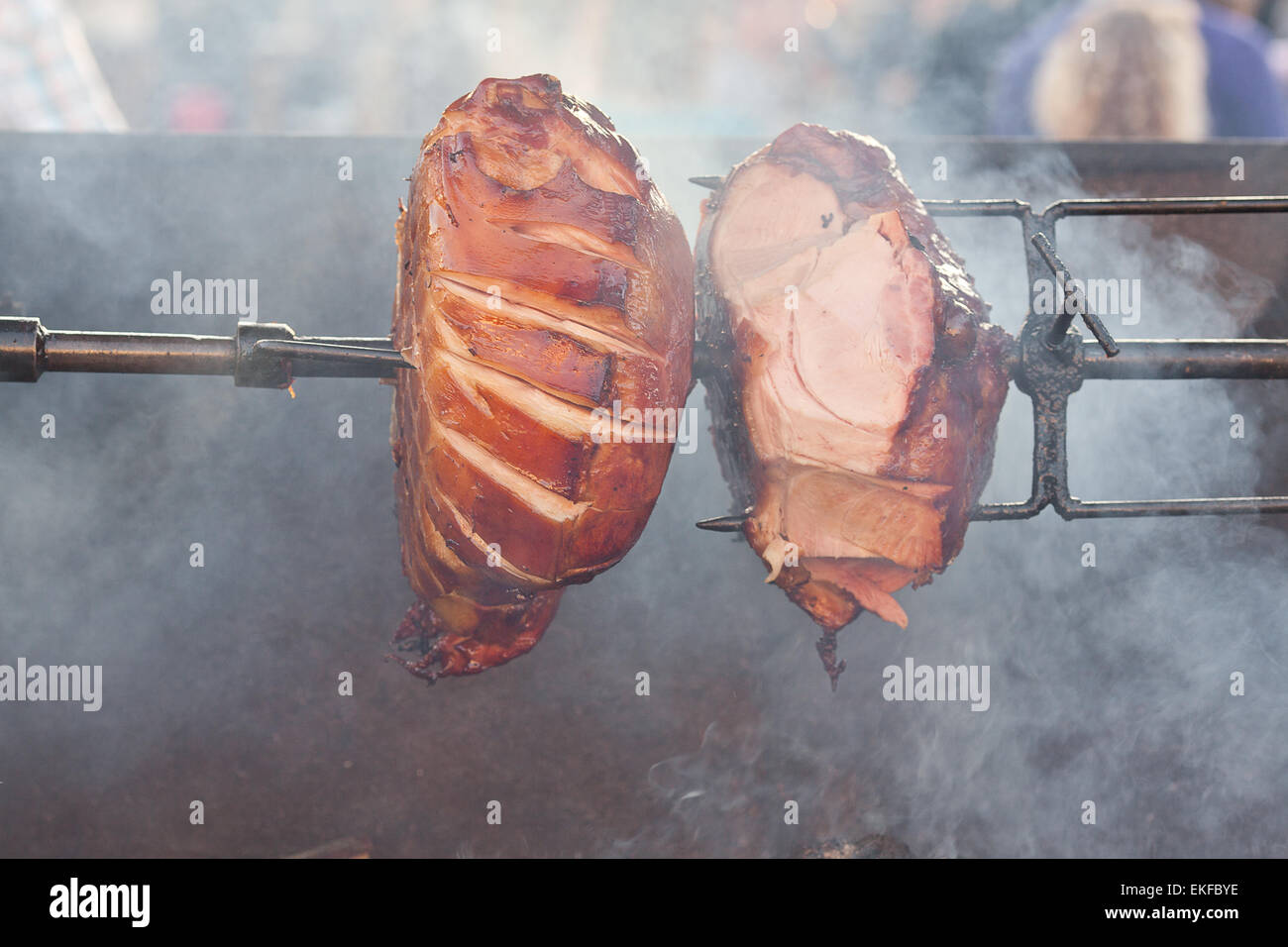 Roasting by the spit hi-res stock photography and images - Alamy