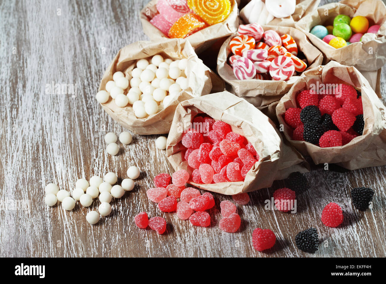 Red yellow candies on hi-res stock photography and images - Alamy