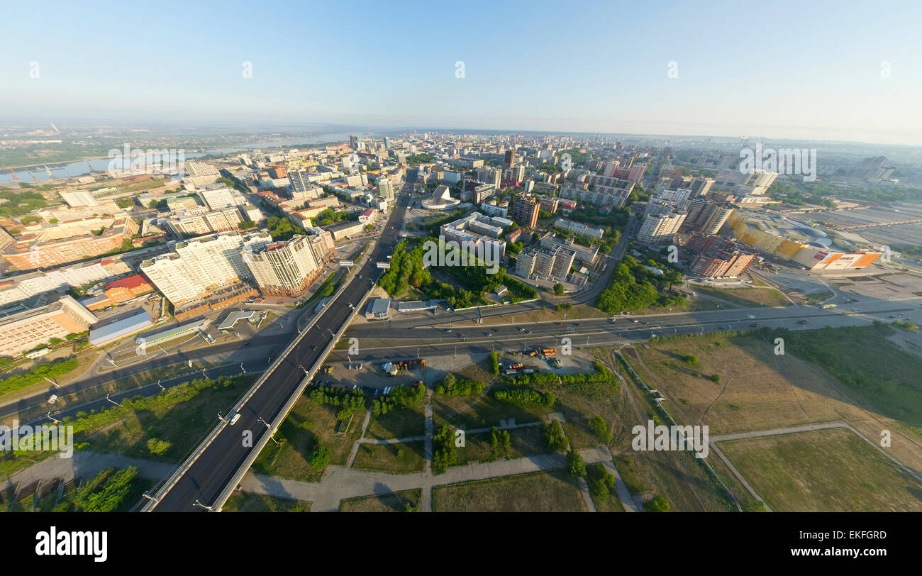 Aerial city view Stock Photo - Alamy