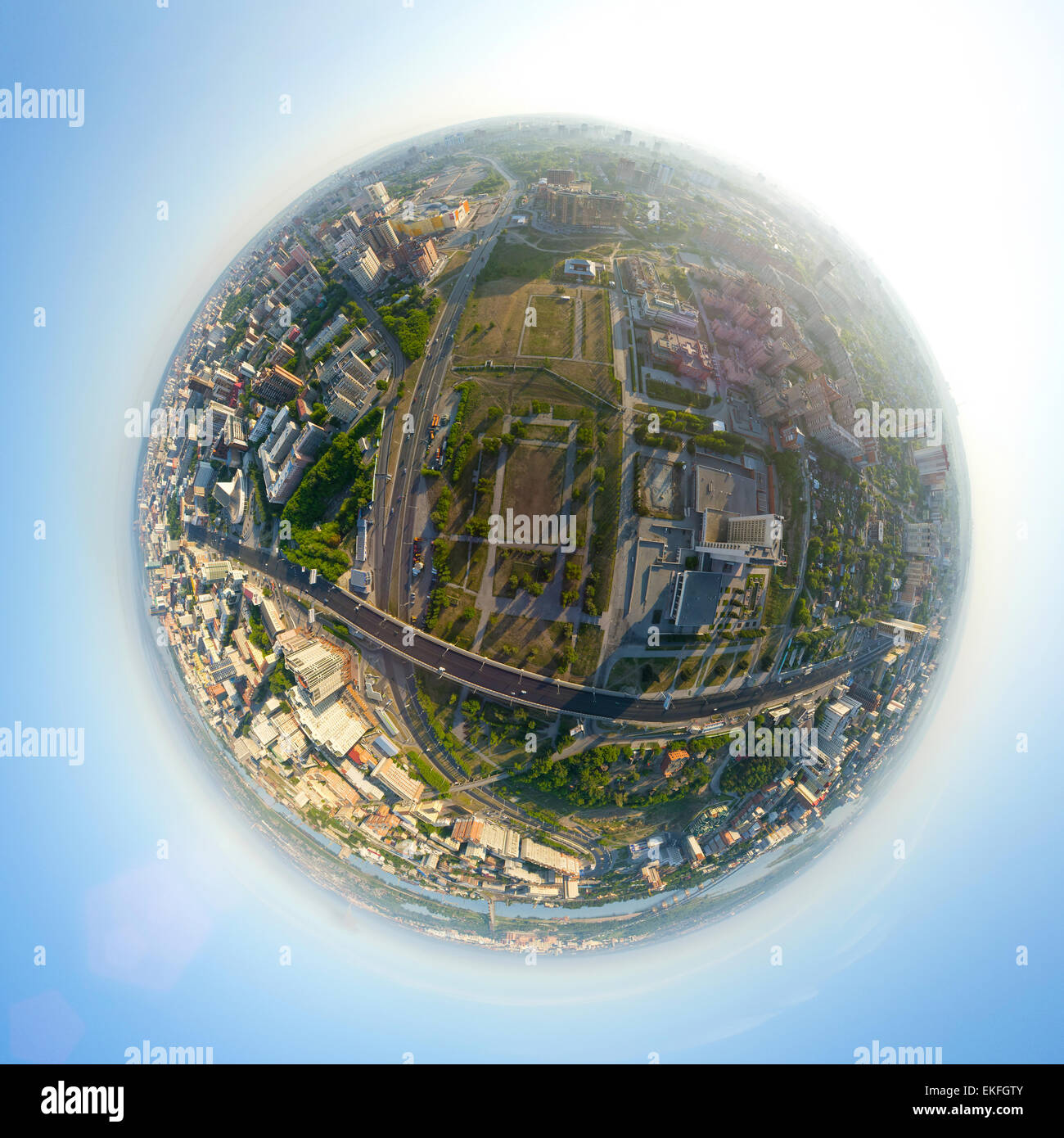 Aerial city view Stock Photo - Alamy