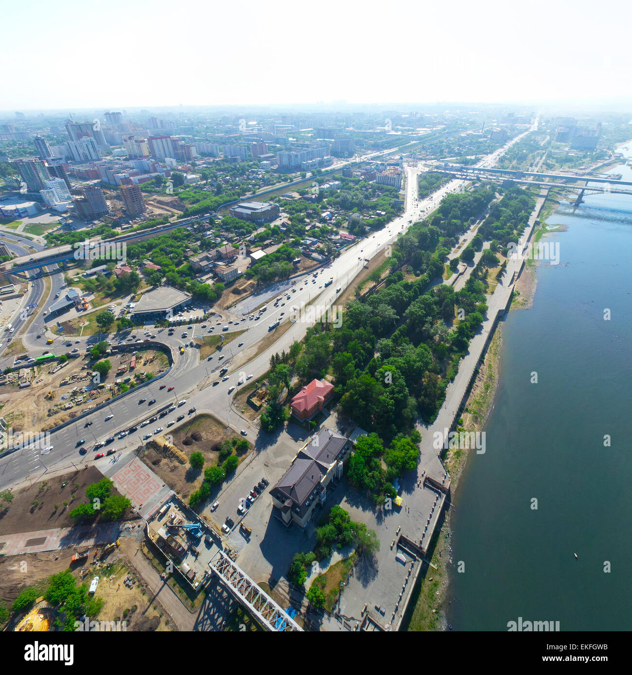 Aerial city view Stock Photo - Alamy