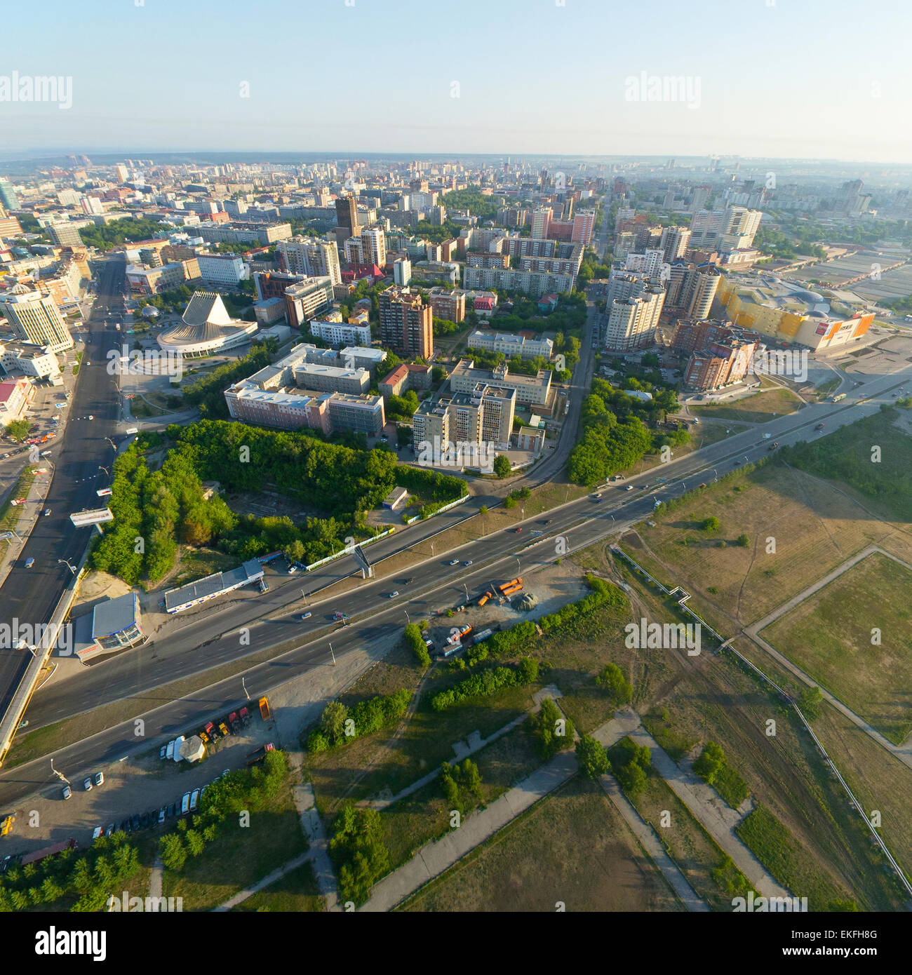Aerial city view Stock Photo - Alamy