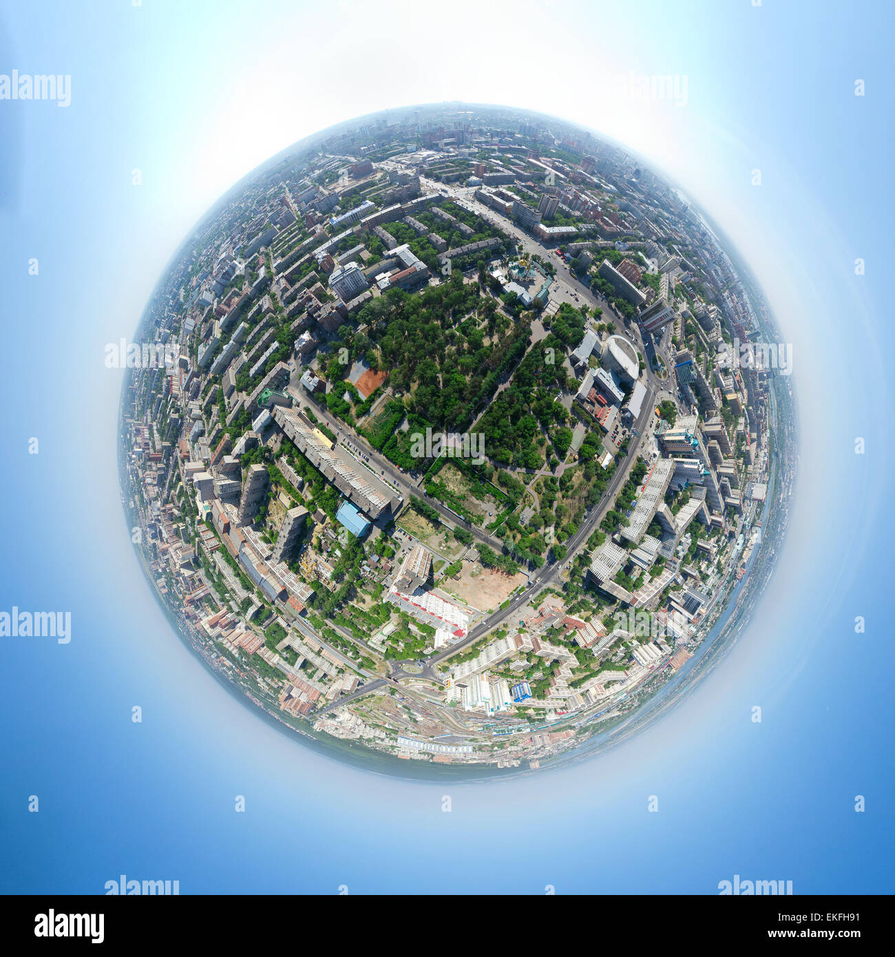 Aerial city view Stock Photo - Alamy