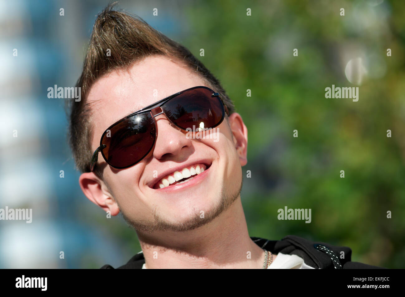 casual cheerful man walking outdoor Stock Photo - Alamy