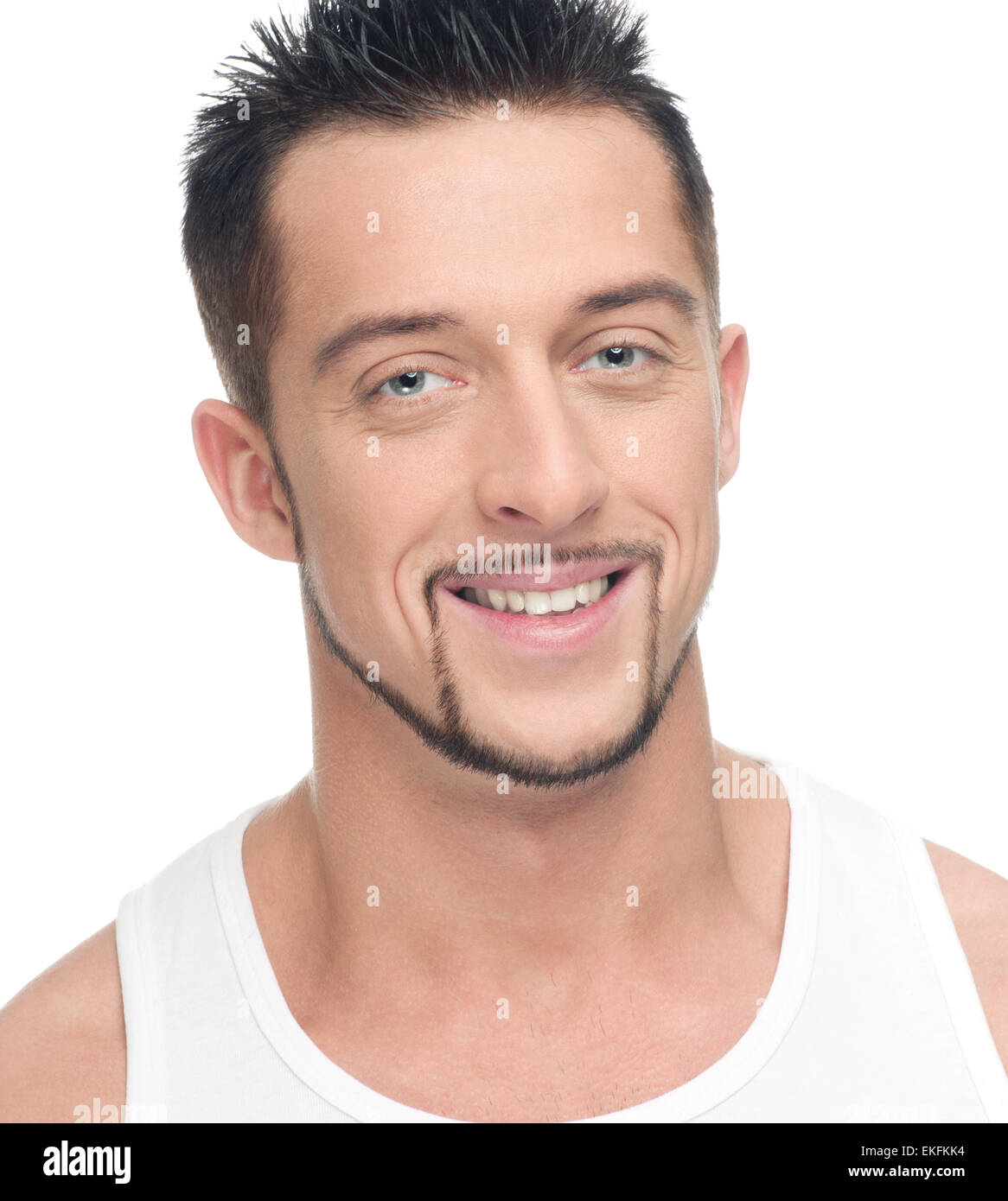 Young handsome man face Stock Photo - Alamy
