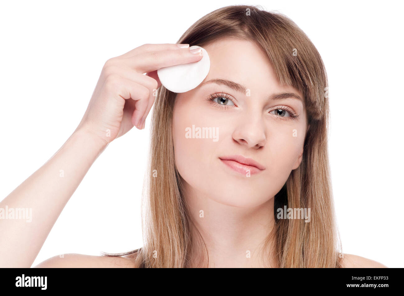 Young woman with perfect health skin of face Stock Photo - Alamy