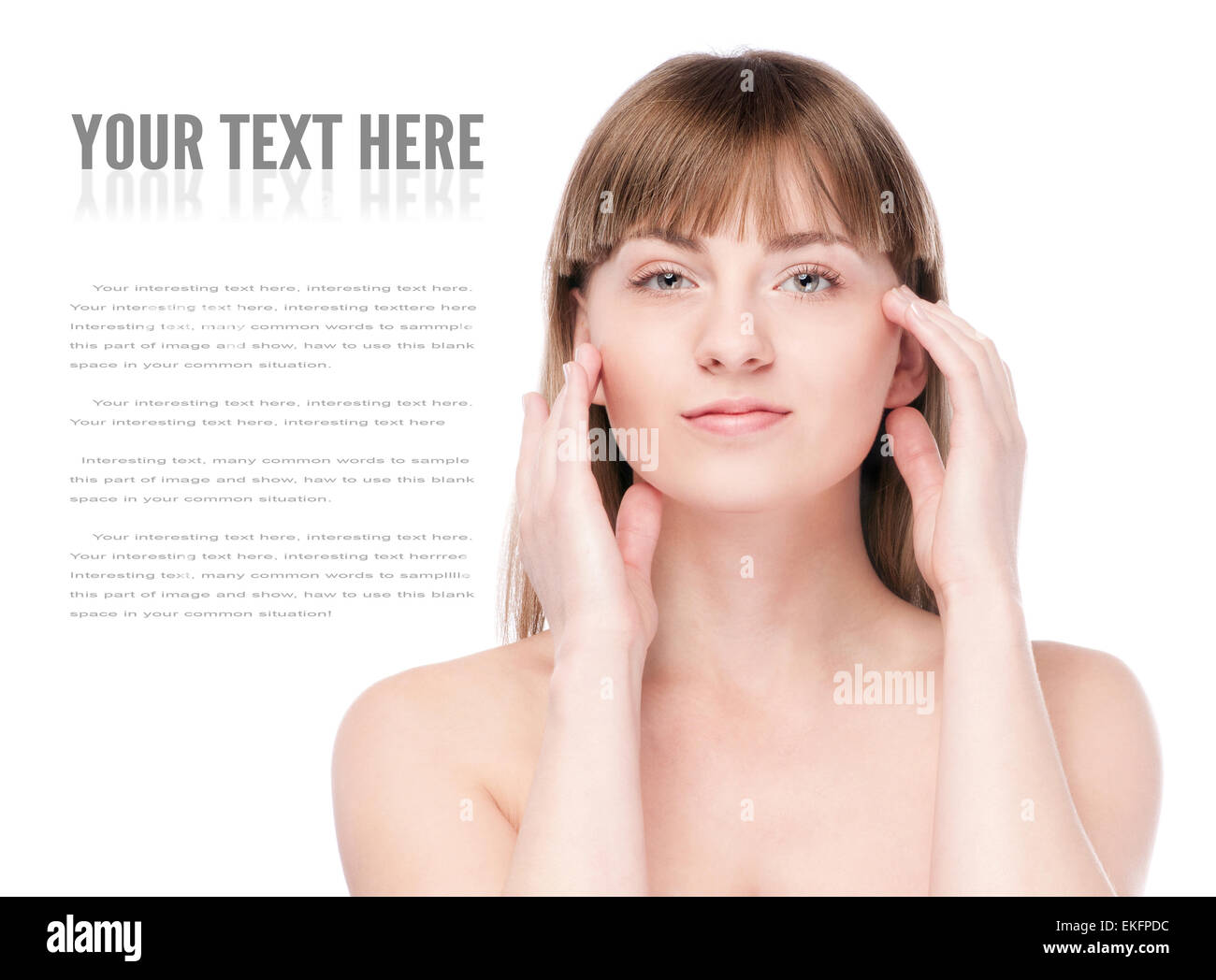 young woman with perfect health skin Stock Photo - Alamy