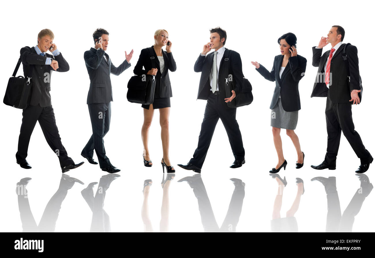 Mobile walking Cut Out Stock Images & Pictures - Alamy