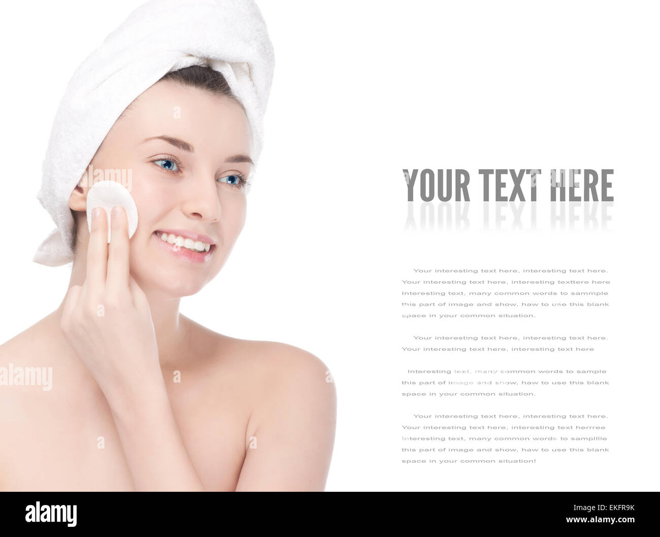 Young woman with perfect health skin of face Stock Photo - Alamy
